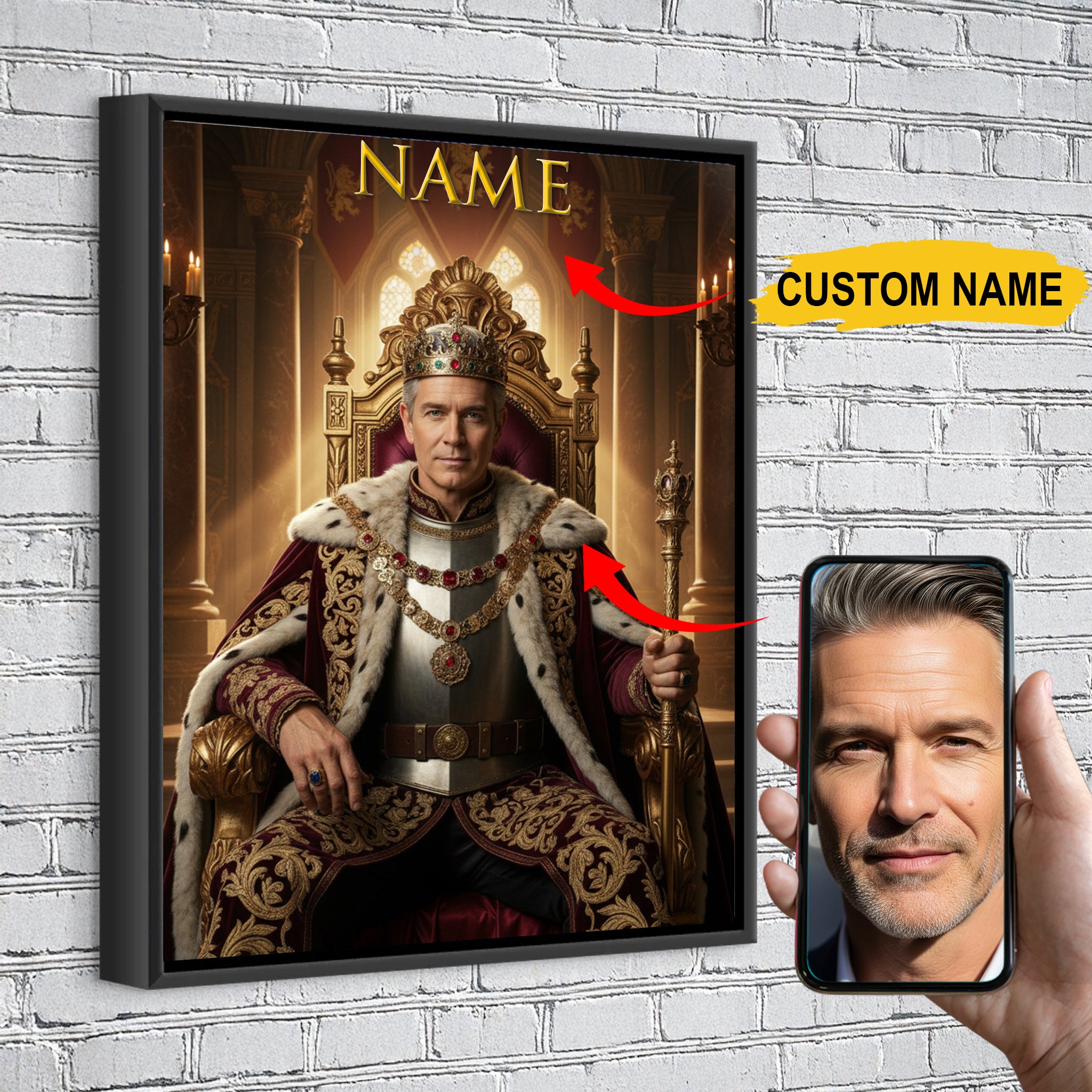 Personalized Renaissance Portrait (Royal Edition) – Elegant Custom Can ...